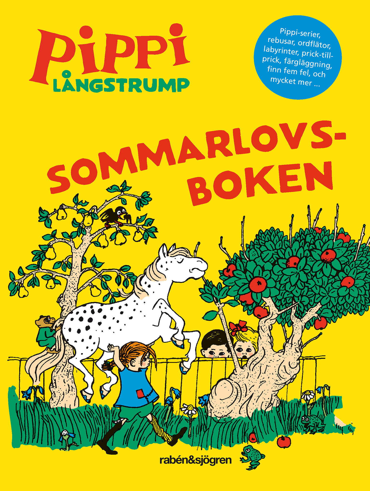 Pippi Långstrump Sommarlovsboken | Astrid Lindgren | Inbunden